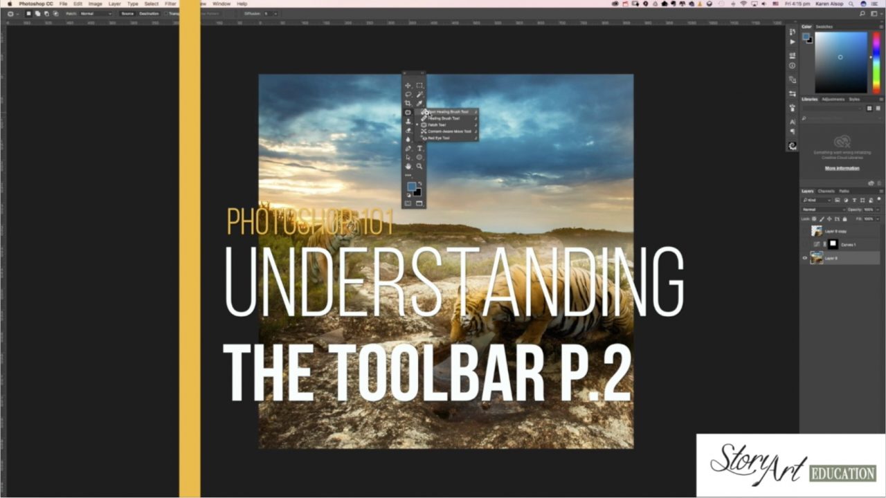 Photoshop 101 - Understanding the Toolbar P1 - Story Art Education